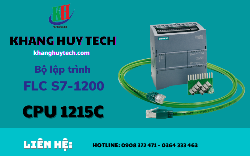Bộ lập trình PLC S7-1200 CPU 1215C trang thiết bị cho hệ thống sản xuất
